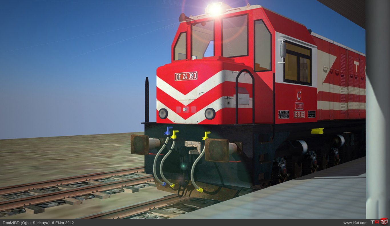 TCDD DE 24000 3D izimler TCDD DE 24000 3D izimler